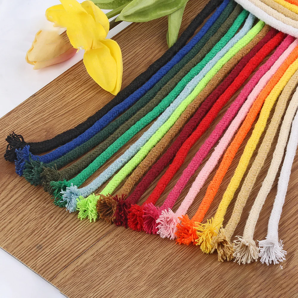 10mm-Braided-Cotton-Rope-Hollow-Twisted-Cord-Rope-DIY-Craft-Macrame ...