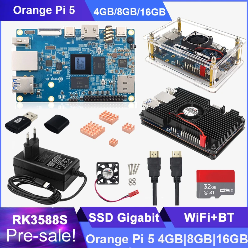 Orange Pi 5 Case Power Supply | Orange Pi 5 Heatsink Case | Orange Pi 5 ...