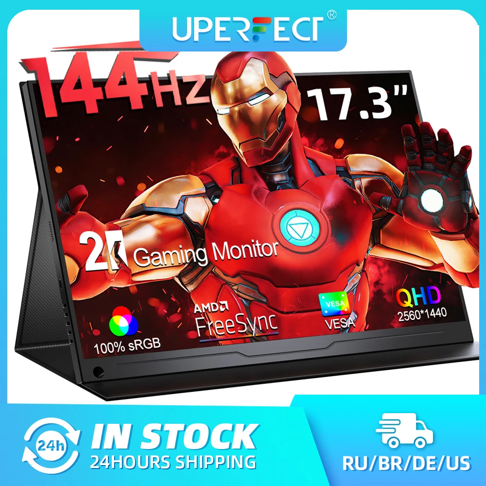 Monitor-port-til-UPERFECT-2K-144-Hz-17-3-polegadas-2560x1440-IPS-Tela ...