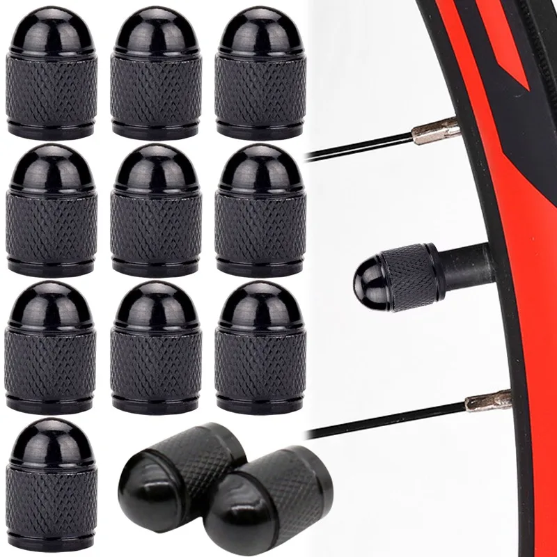 1-10pcs-Car-Truck-Air-Port-Cover-Tire-Rim-Valve-Wheel-Stem-Cap-Black ...