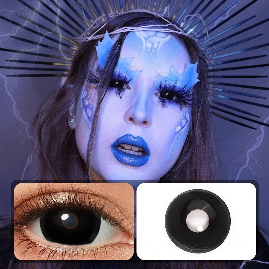 Mini Black Sclera Contacts
