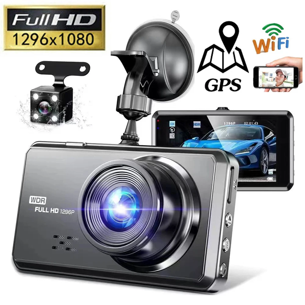 Dash-Cam-Car-DVR-1080P-HD-Vehicle-Camera-Dual-Lens-Rear-View-Drive ...