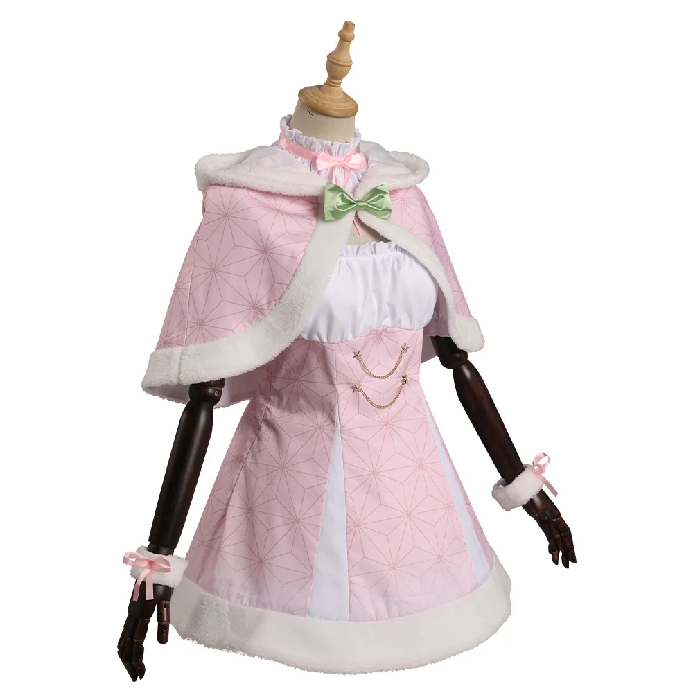 Anime Demon Slayer Kamado Nezuko Cosplay Costume Outfit - AllCosplay.com