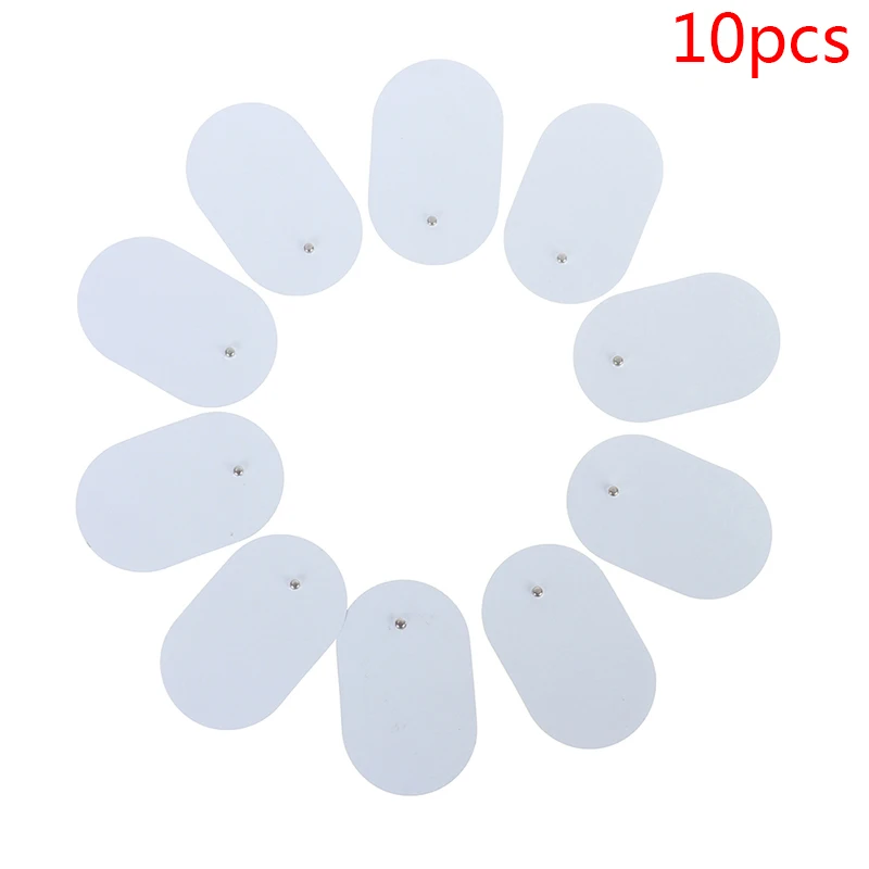 10PCS Silicone Gel Electrode Replacement Pads For Massagers Electrode ...