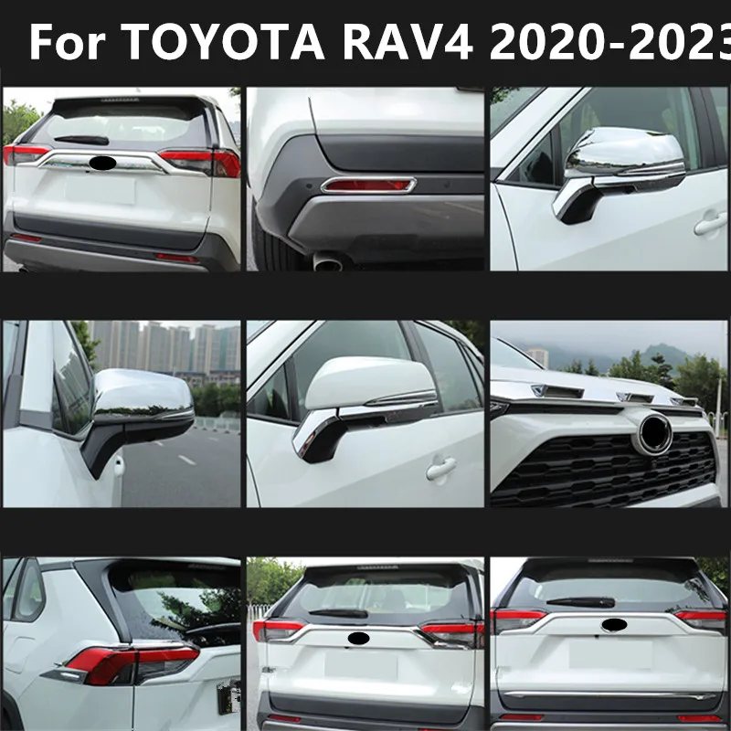 For TOYOTA RAV4 2020-2023 Car exterior decor front Bumper trim strip ...