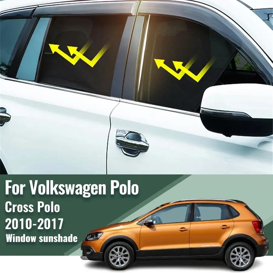 For-Volkswagen-VW-CROSS-POLO-2010-2017-CrossPolo-Car-Window-Sunshade ...