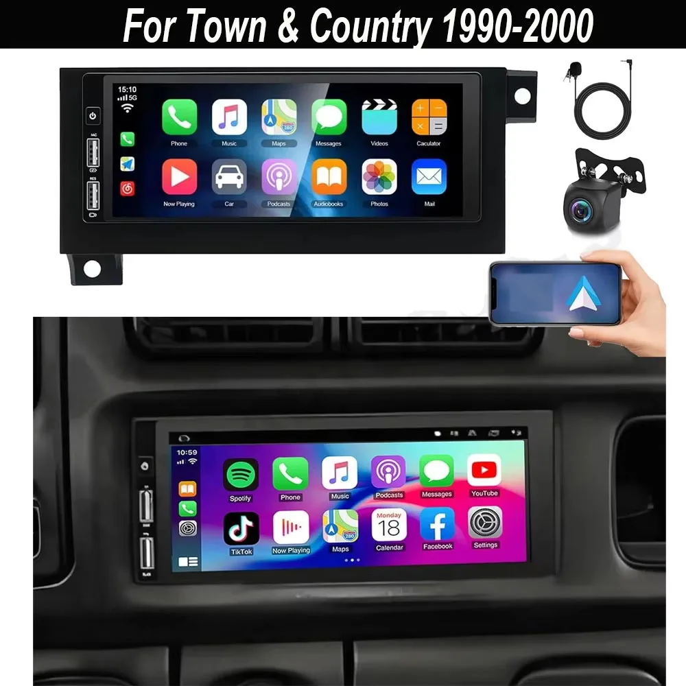 2G+32G Android13 Car Stereo Bluetooth fit for Wireless Carplay Android ...