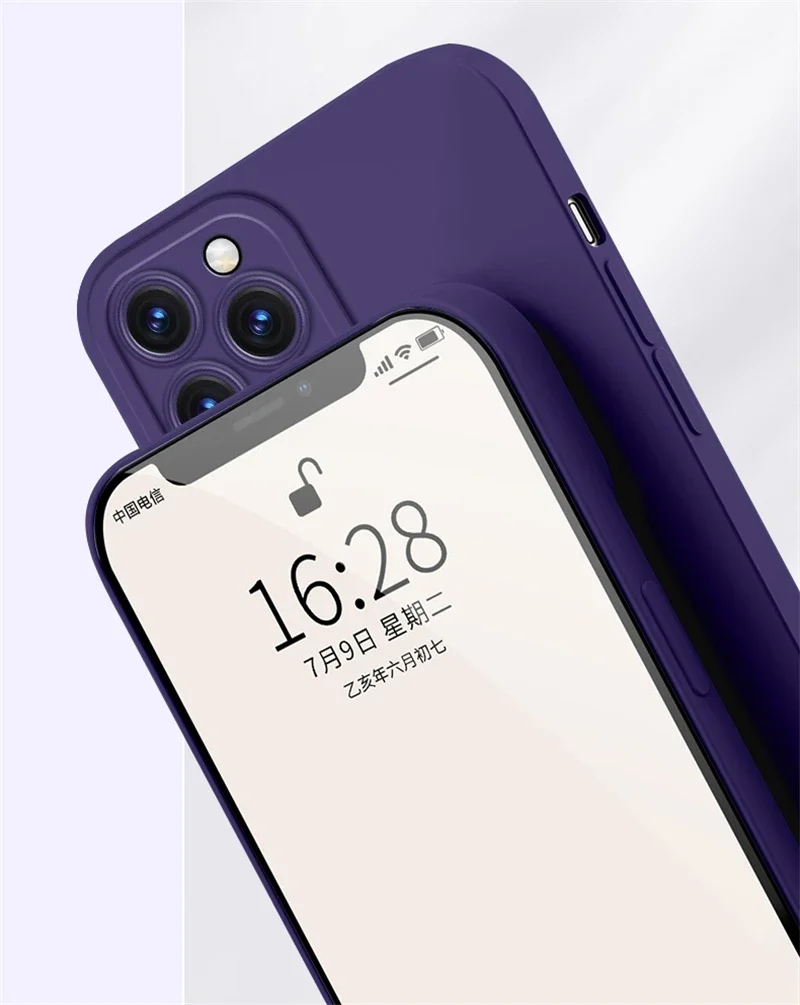 Для iPhone 16, 15, 14, 13, 12, 11 Pro Max Plus, оригинальный жидкий ...