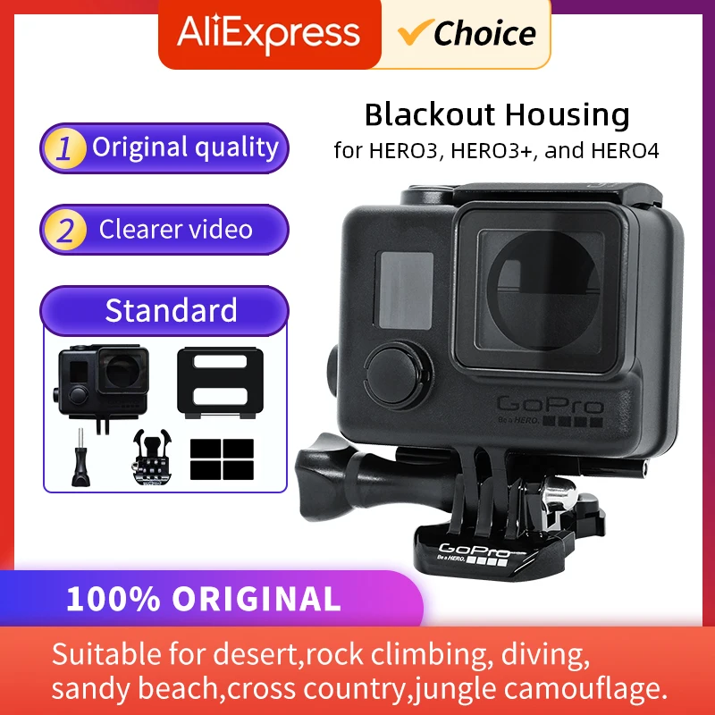 GoPro-Hero-3-4-Action-camera-Original-Accessories-Waterproof-Shell ...
