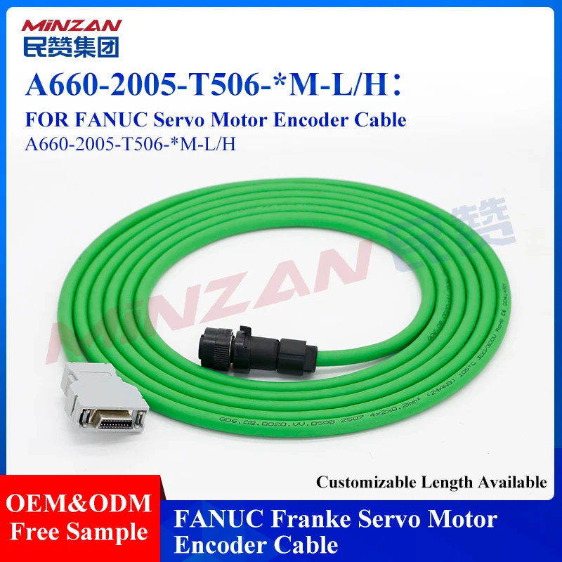 for FANUC Servo Motor Encoder Cable High Flex Power Supply Wire Durable ...