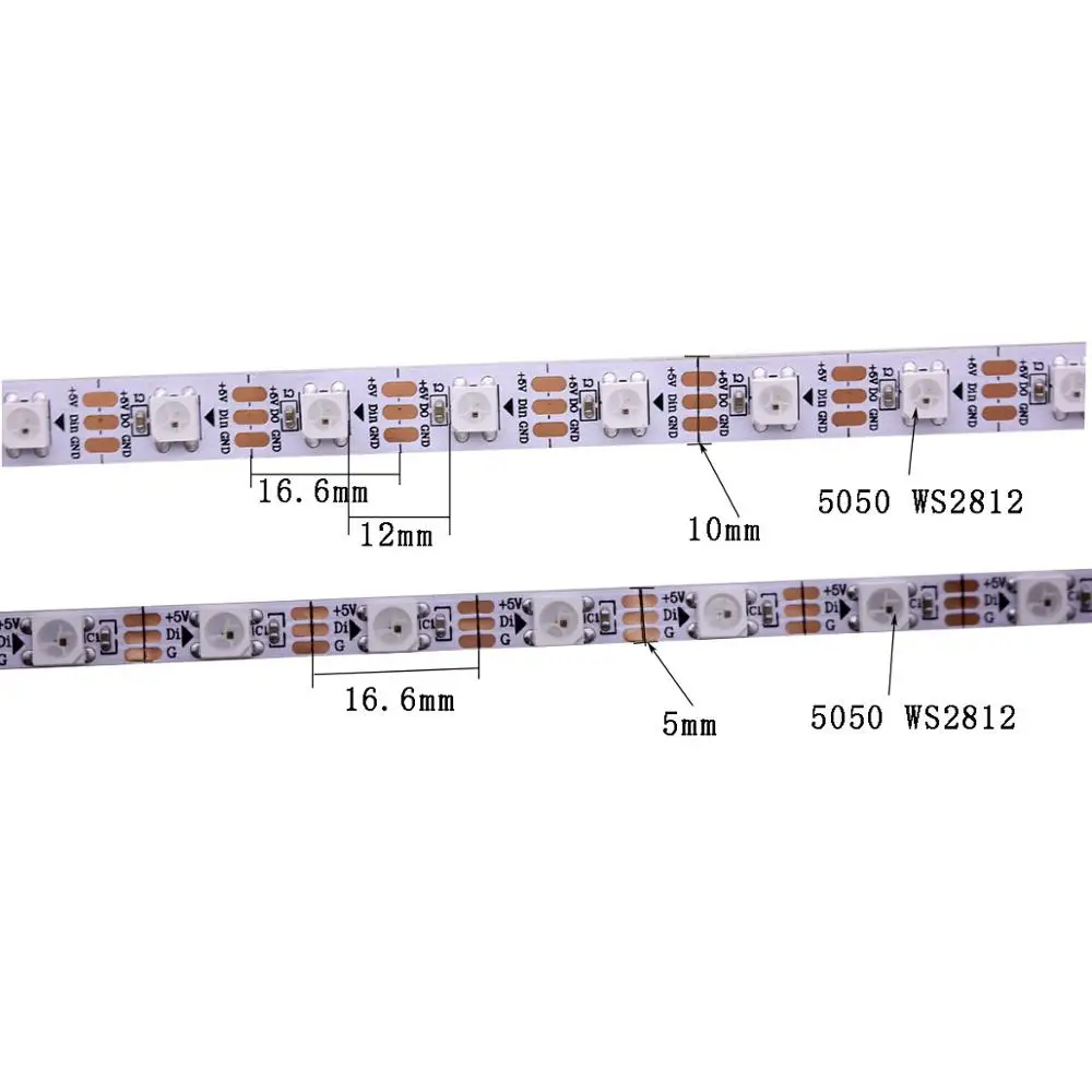 LED-Strip-light-WS2812B-ws2812-5mm-10mm-narrow-width-Programmable ...