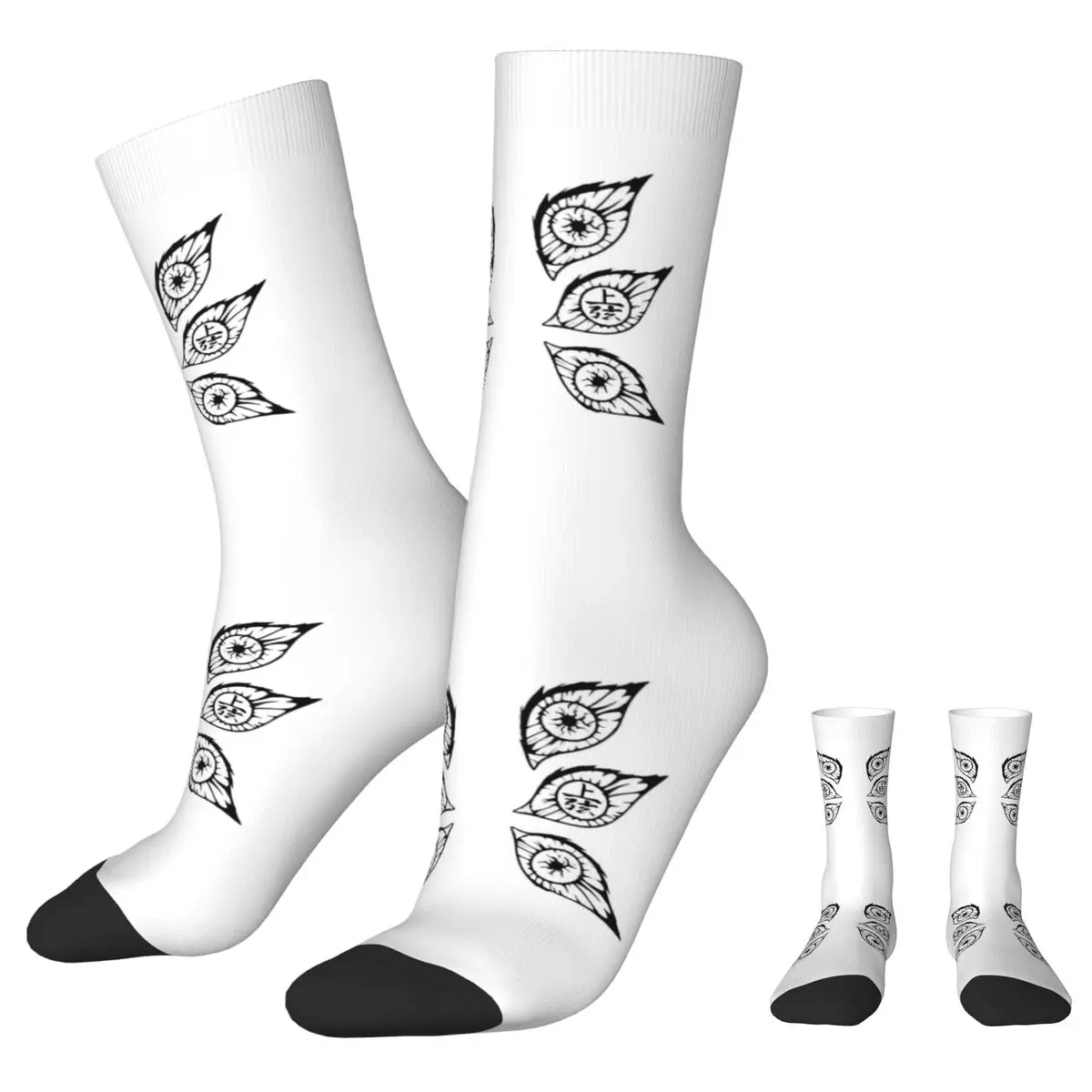 Demons-Kokushibo-Socks-Men-s-Women-s-Casual-Slayers-K-Kimetsu-Anime ...
