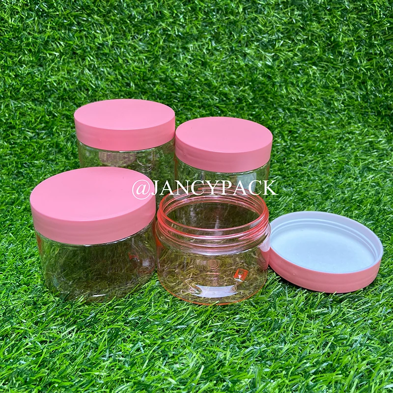 100ml-150ml-200ml-250ml-Empty-PET-Cream-Jars-Screw-Lid-Cosmetic ...