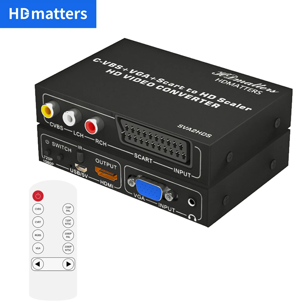 RGB-Scart-para-HDMI-conversor-Scaler-Composite-AV-VGA-Scaler-HDMI ...