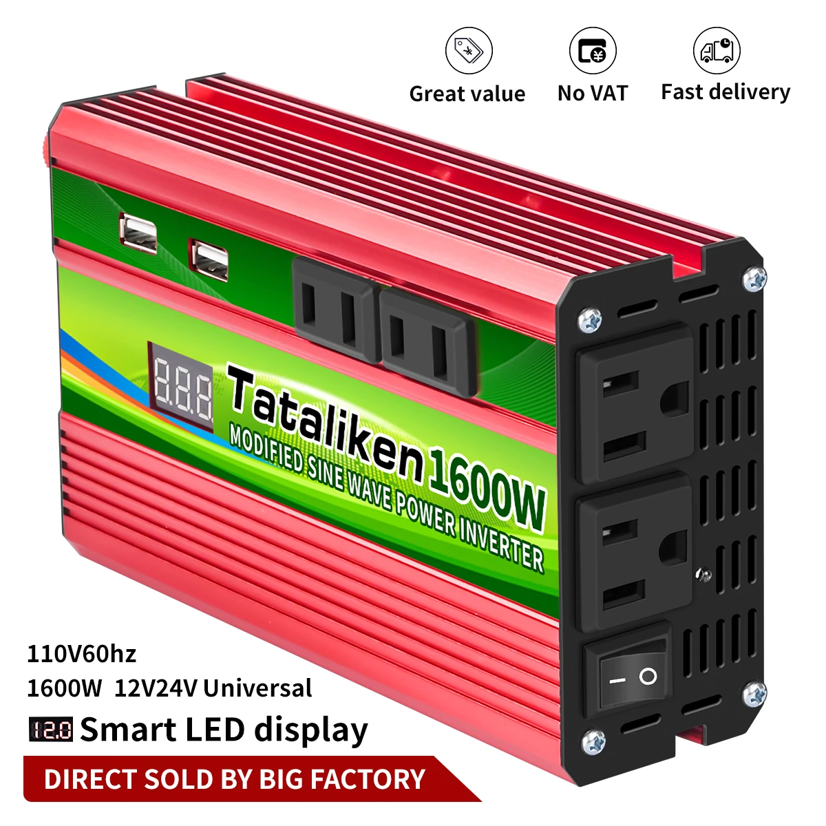 1600W-2600W-3000W-AC-110v-DC-12v24v-universal-inverter-peak-power ...
