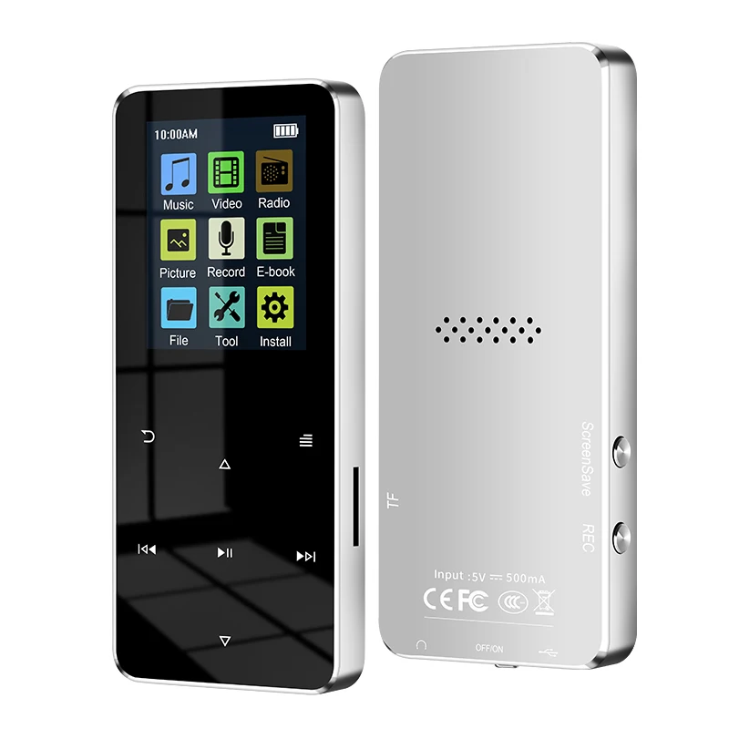 Mp3-Player-2-0-Metal-MP4-Music-Player-HiFi-Bluetooth-5-0-MP3-Support ...