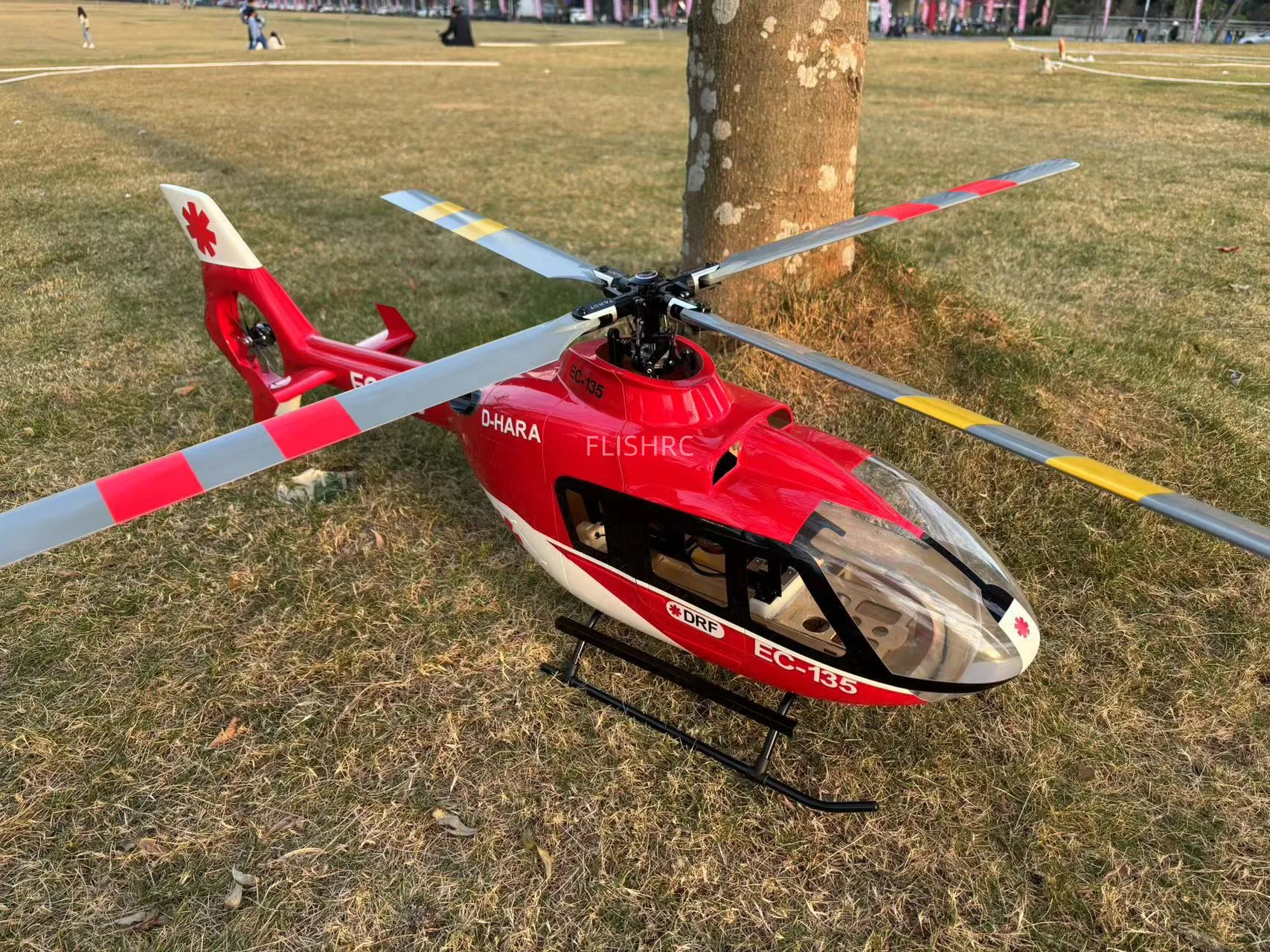 FLISHRC Roban EC135 500 Size Scale Helicopter Four Rotor Blades 6CH GPS ...