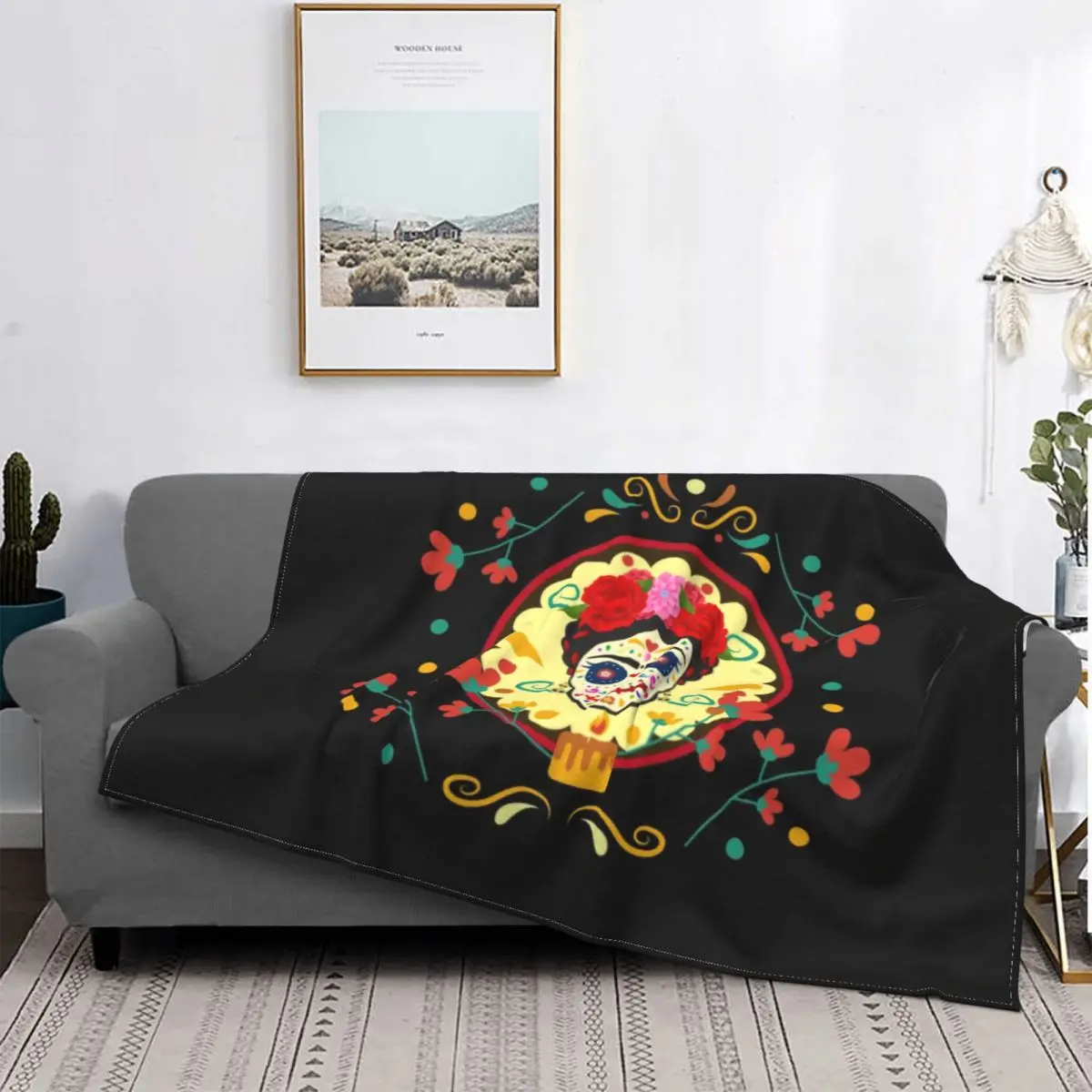 Day Dead Throw Blanket | Day Dead Calaveras | Catrinas Day Dead ...
