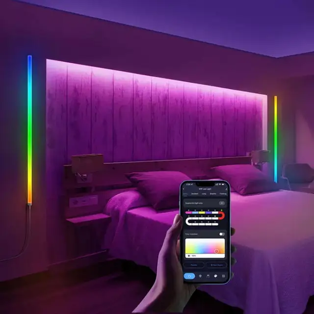 HIMOJO LED RGBIC Smart Light Bar / Wall Light with Voice Control ...