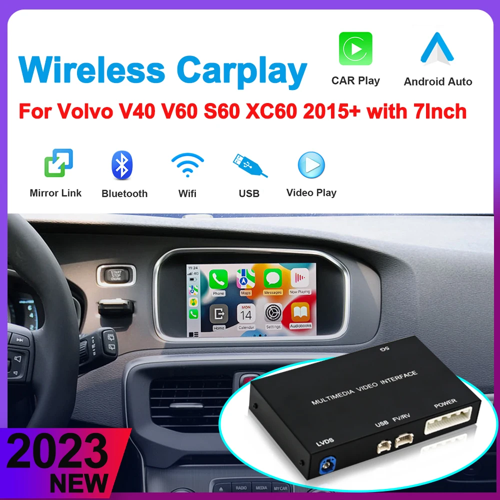 Wireless Carplay Module For Volvo 2011+ with 7Inch For Volvo V40 V60 ...