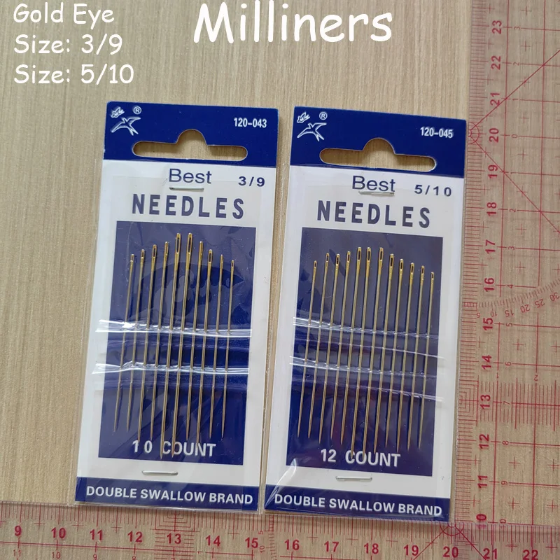 Double-Swallow-Best-Embroidery-Sewing-Needles-Milliners-Straws-Beading ...