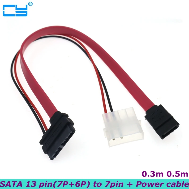 Best-Quality-New-SATA-Power-Cables-to-Molex-Slim-SATA-13-pin-7P-6P-to ...