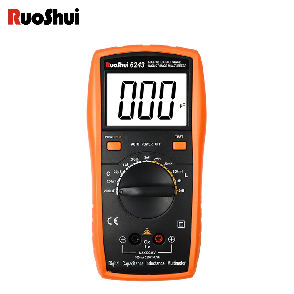 RuoShui-6243-Digital-Capacitance-Inductance-Multimeter-1000uF-20H-2000 ...