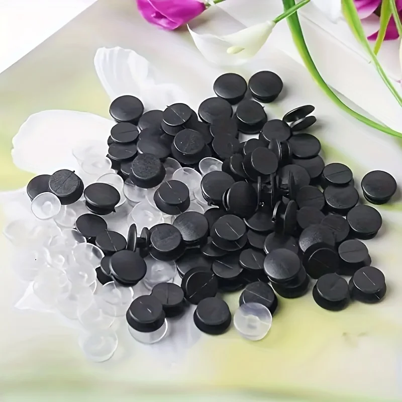 100/200Pcs Round Buckle Plastic Button Set For Hole Shoes, Garden Shoe ...