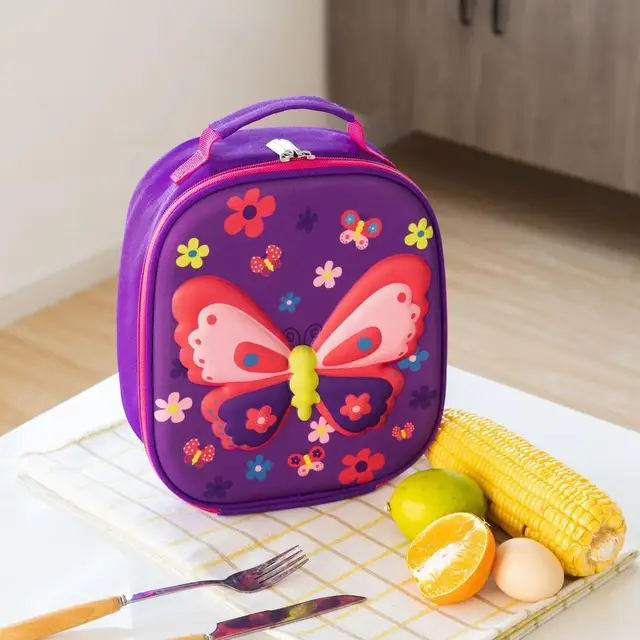 Children Kawaii Unicorn Lunch Bag EVA Insulated Thermal Bento Lunch Box ...