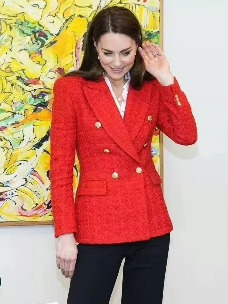 Kate-Middleton-Princess-Coat-Autumn-Ladies-High-Quality-Button-Slim ...