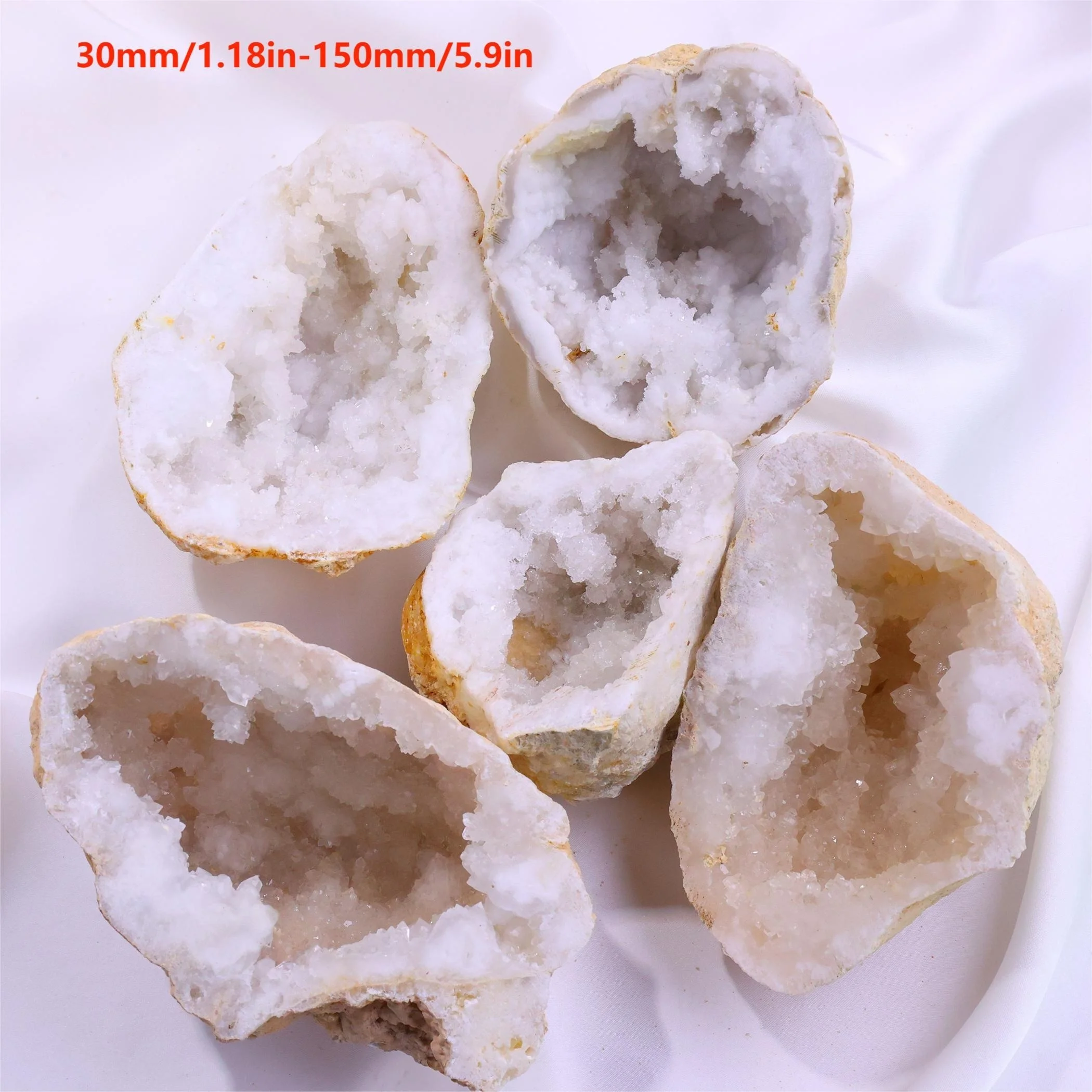 Nature-Clear-Quartz-Crystal-Geode-For-Home-Office-Garden-Decoration ...