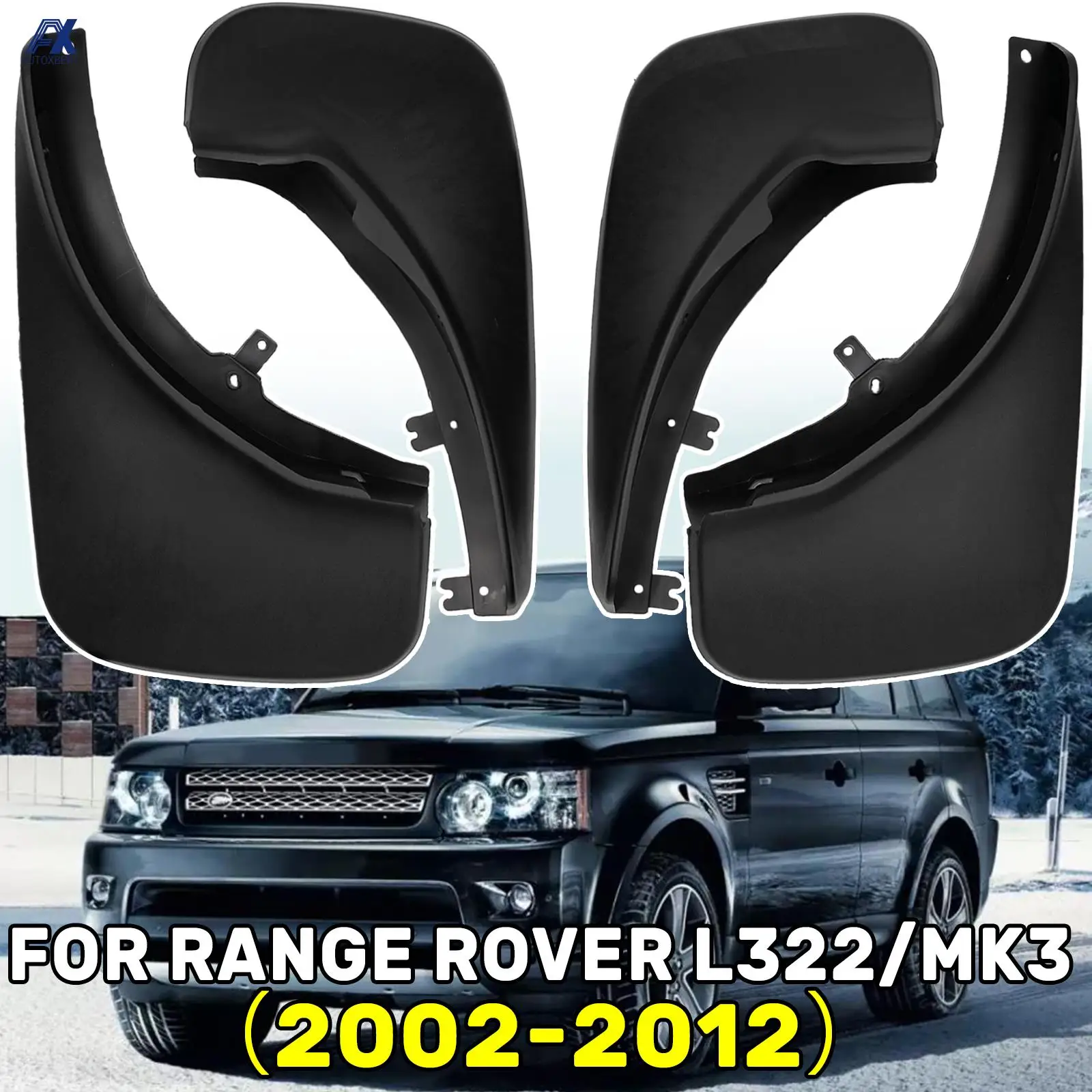 4Pcs Set Mud Flaps Splash Guards Mudguards Car Fender Protection ...