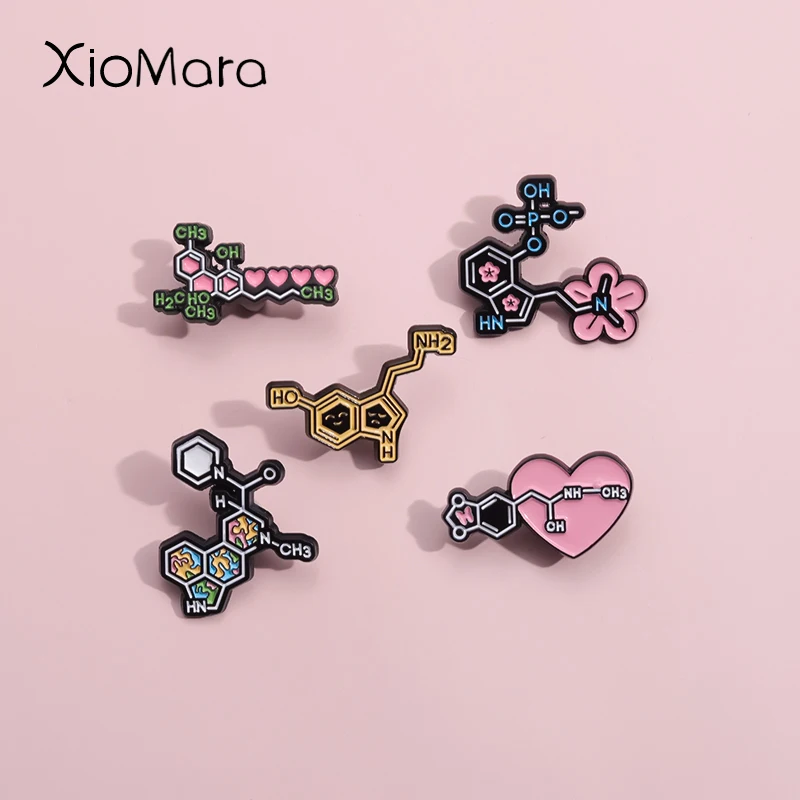 Custom-Molecular-Structure-Theory-Enamel-Pin-Physics-Chemical-Element ...