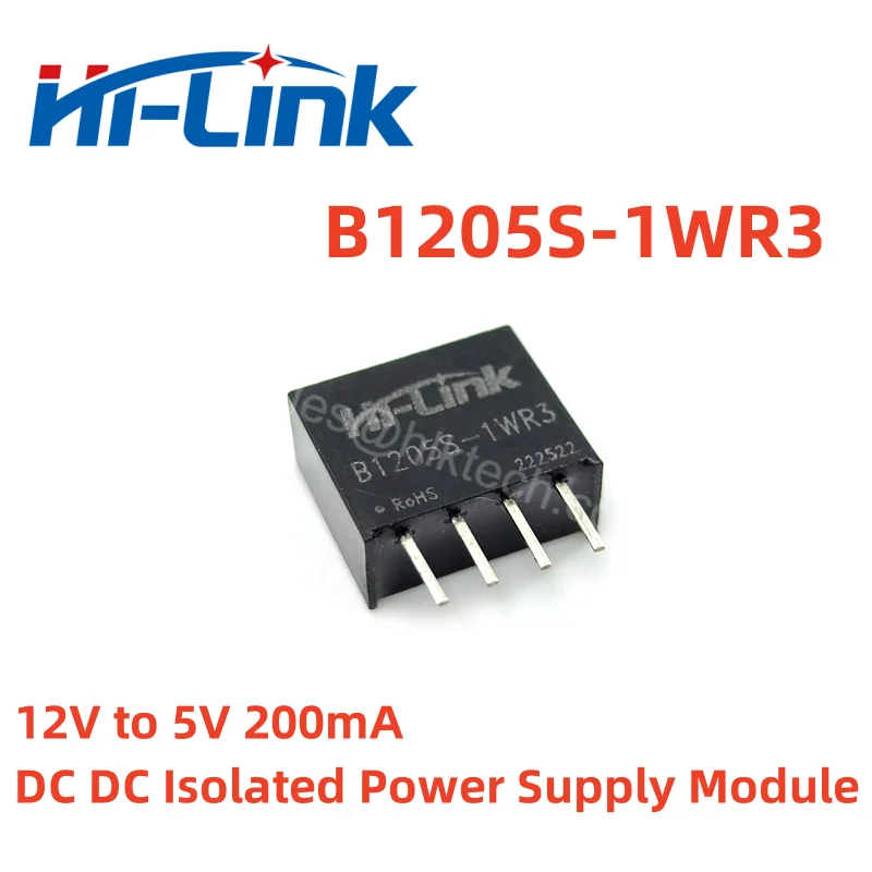 Free-Shipping-5pcs-DC-DC-B1205S-1WR3-1W-5V-200mA-Output-Tiny-Power ...