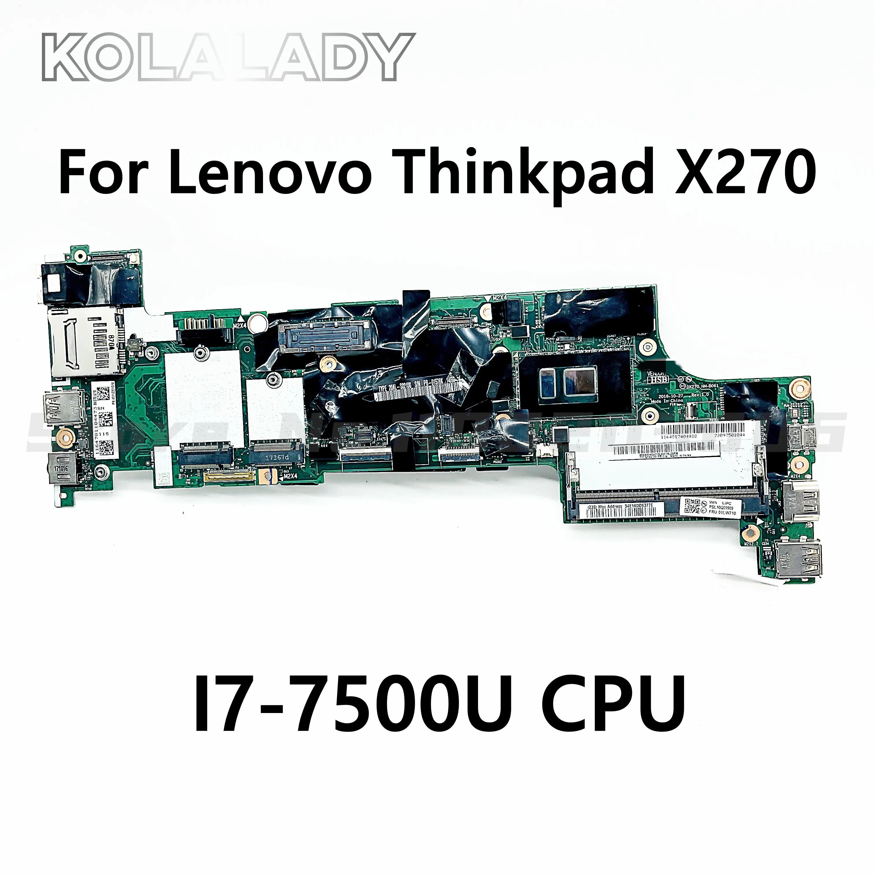 01YR991 01HY504 01LW711 For lenovo Thinkpad X270 Laptop motherboard ...