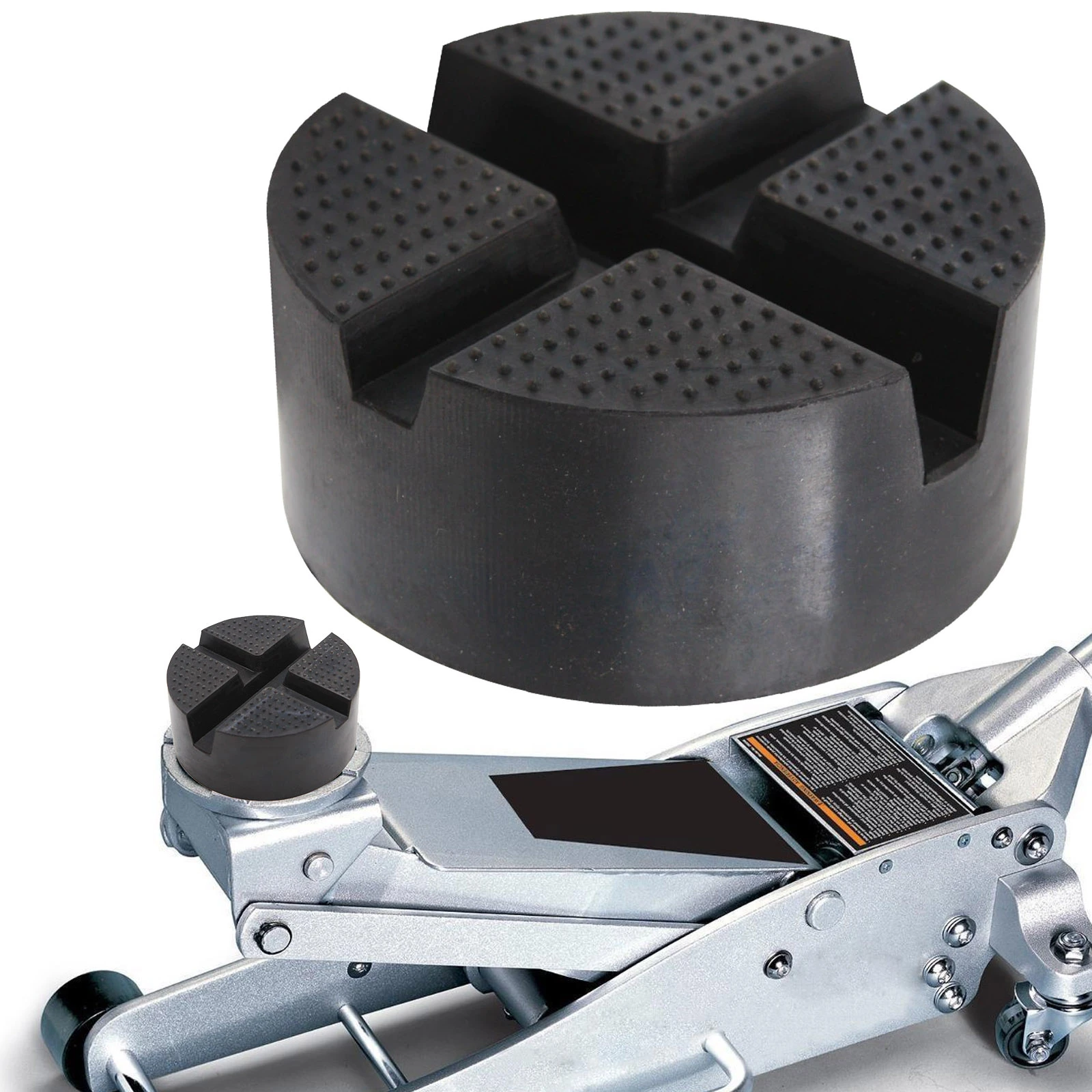 Heavy Duty X Slot Car Jack Rubber Pad Jacking Tool Adapter Lifting Disk ...