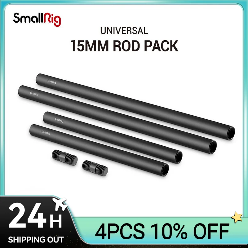 SmallRig-15mm-Rods-Pack-with-M12-Thread-Rod-Cap-Connectors-Carbon-Fiber ...