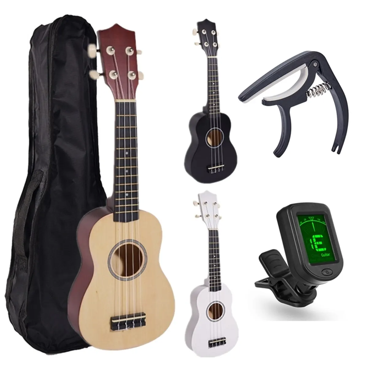 Miwayer-Soprano-Ukulele-for-Beginners-21-Inch-Hawaiian-Starter-Uke ...