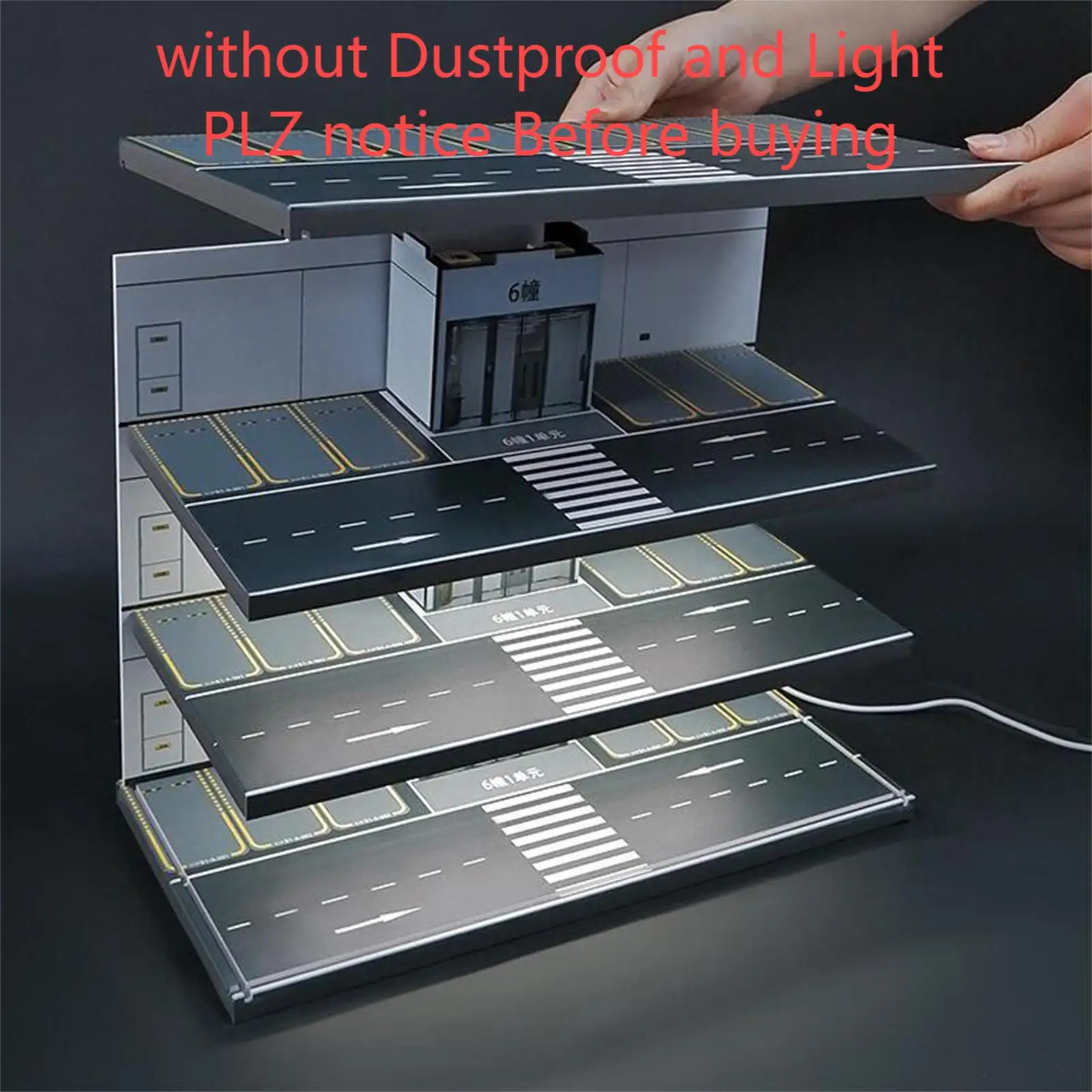 1-64-Scale-Parking-Lot-Vehicle-Garage-Showcase-Simulation-Garage-for ...