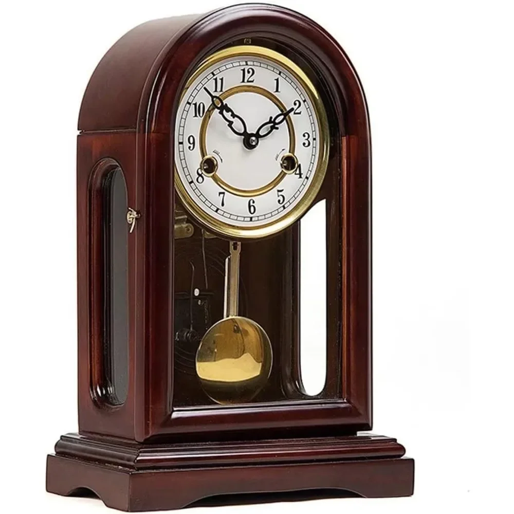Miniature-Grandfather-Clock-for-Mantle-Vintage-Tabletop-Clock-with ...