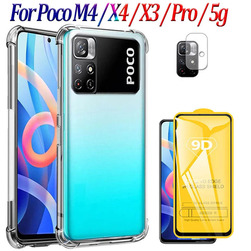 Transparent Airbag Case Poco M4 Pro Phone Cover For Xiaomi Poco M4 Pro ...