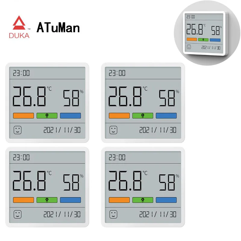 DUKA-Atuman-3-67inch-Digital-Temperature-Humidity-Sensor-Clock-TH1-LCD ...