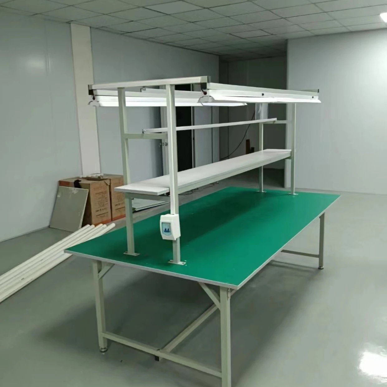 Customized anti-static workbench with lamp assembly line factory ...