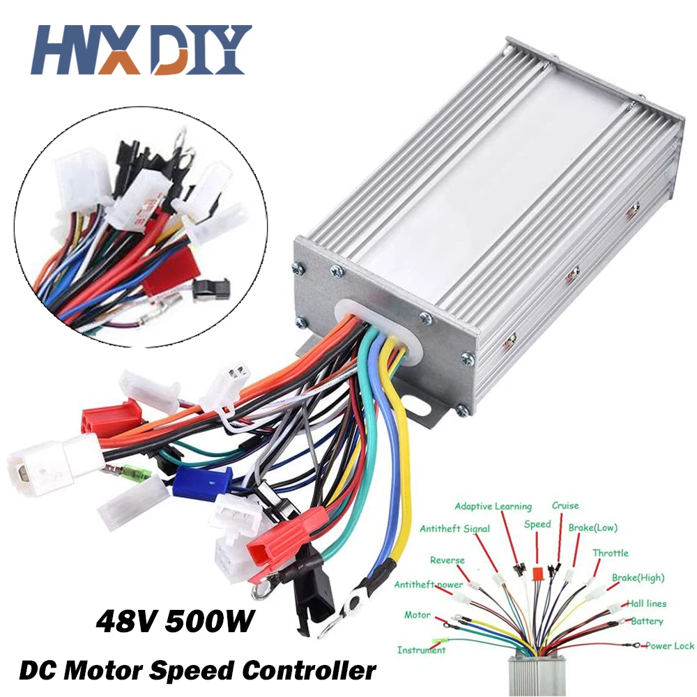 DC-48V-500W-Electric-Bicycle-Brushless-DC-Motor-Speed-Controller-For ...