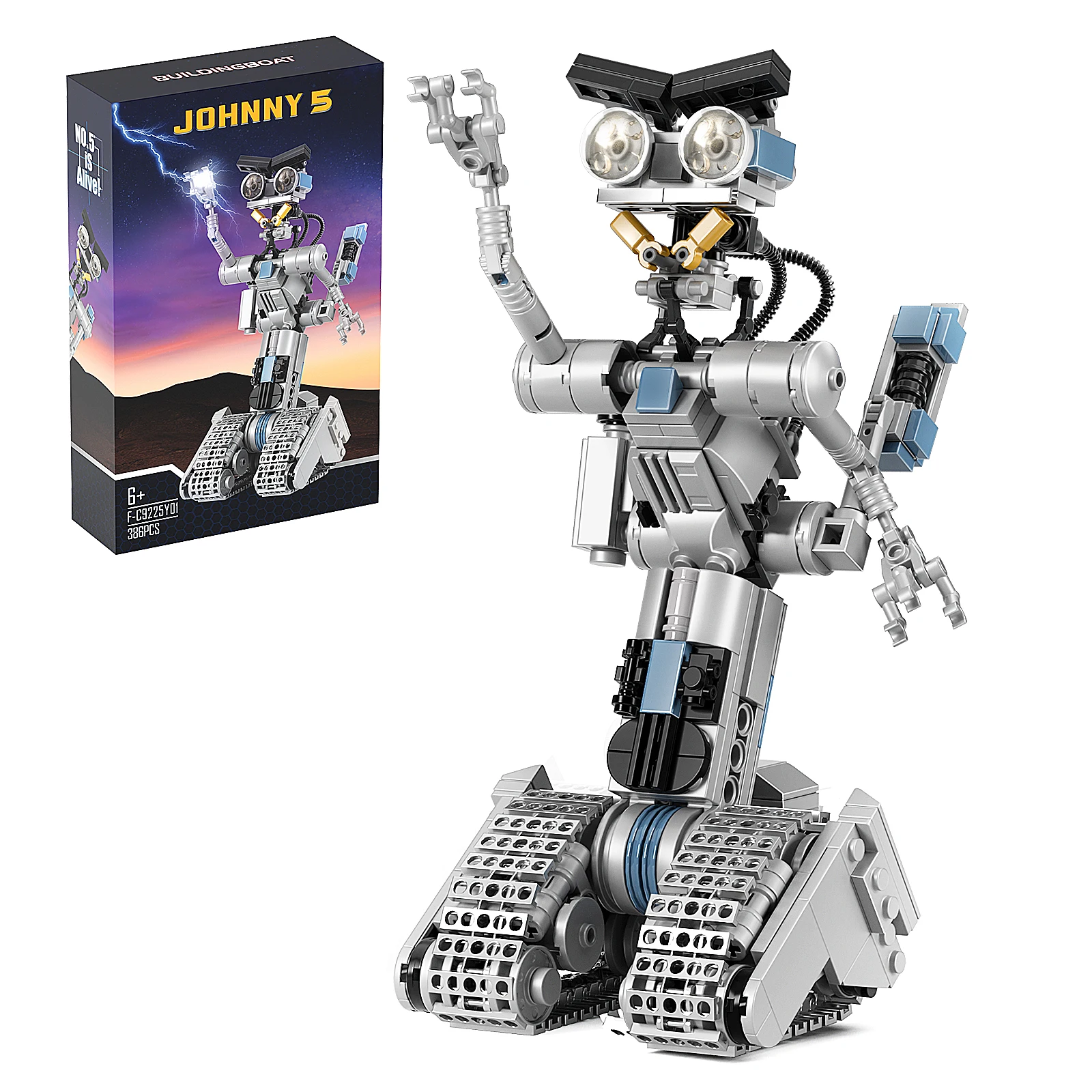 MOC-NEW-Shorted-Circuit-Johnny-5-Mech-Building-Block-Set-Military ...
