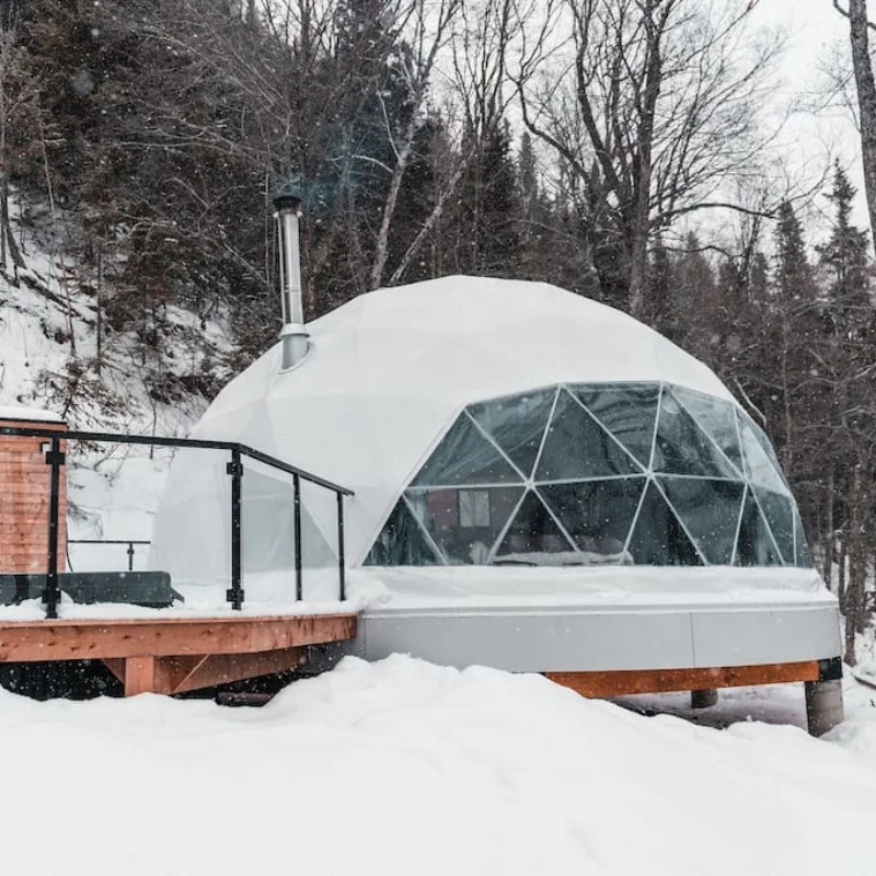 Winter-outdoor-dome-house-waterproof-PVC-cover-geodesic-glamping-dome ...