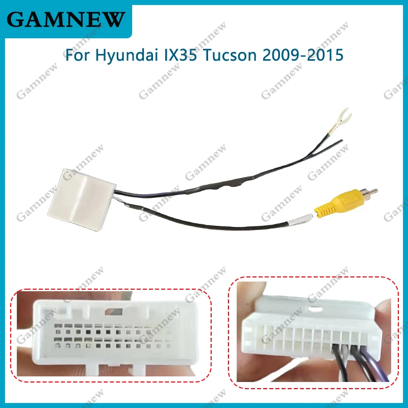 Car-24pin-Reverse-Camera-Output-Video-Adapter-Wiring-Cable-For-Hyundai ...
