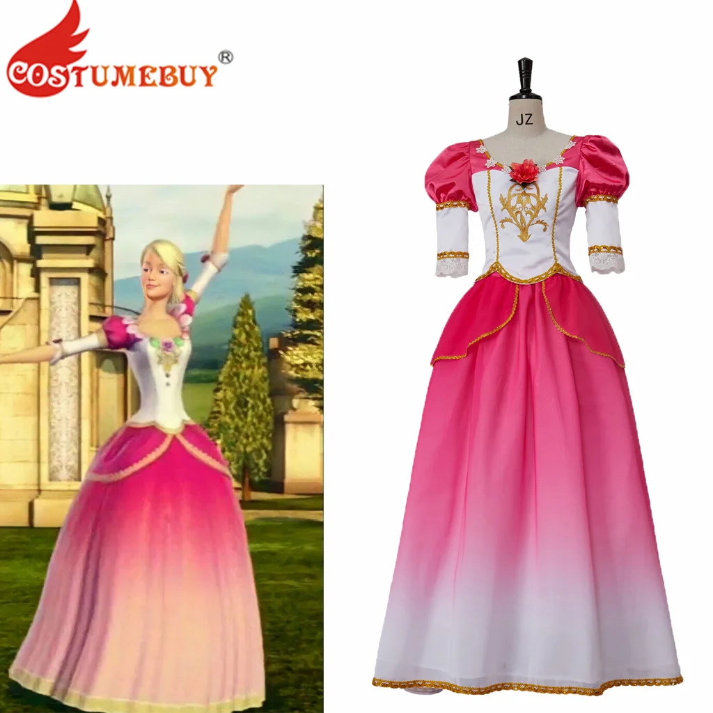 Princesa genevieve cosplay traje doze dança vestido de princesa ...