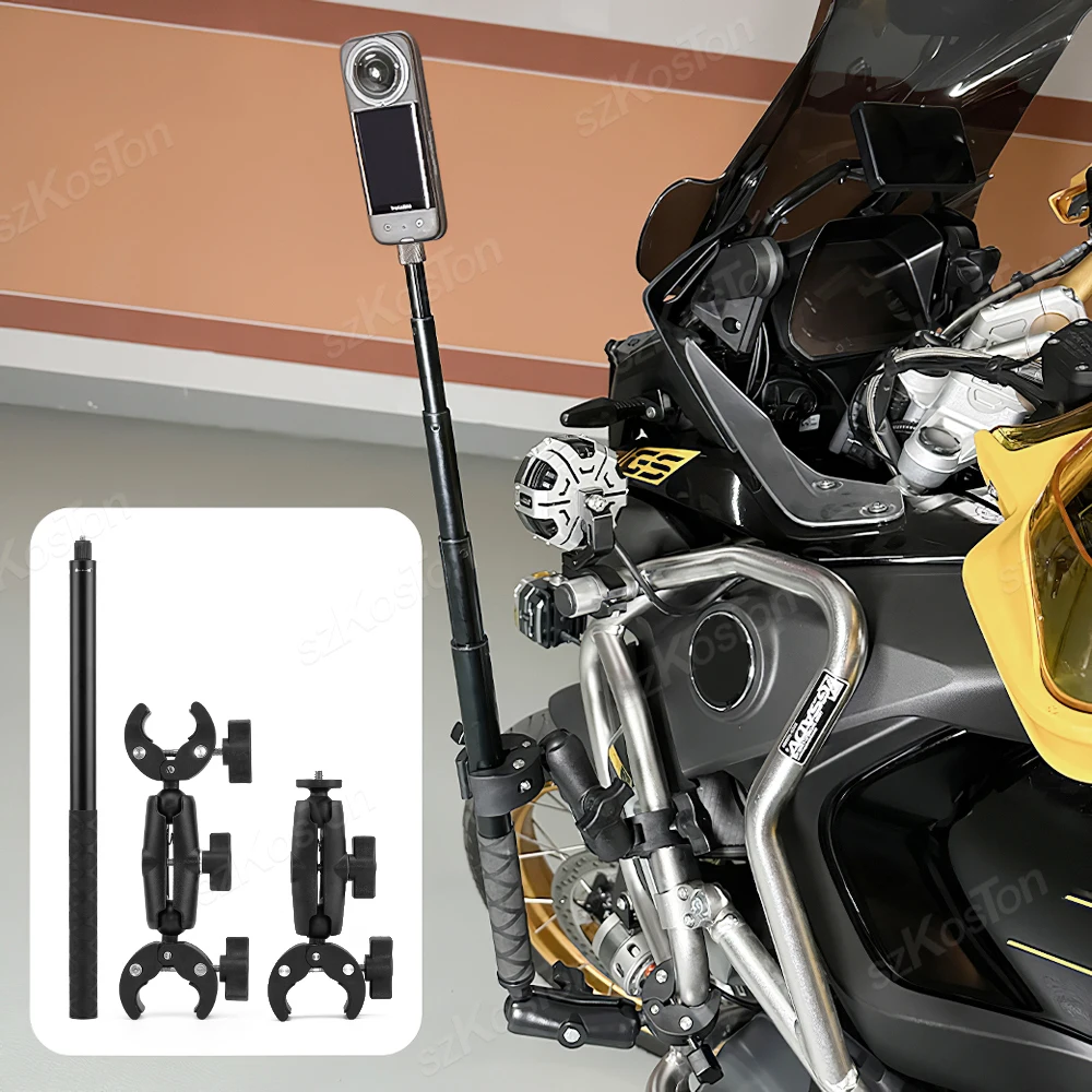 Motorcycle-Bike-Invisible-Selfie-Stick-Monopod-Handlebar-Mount-Bracket ...