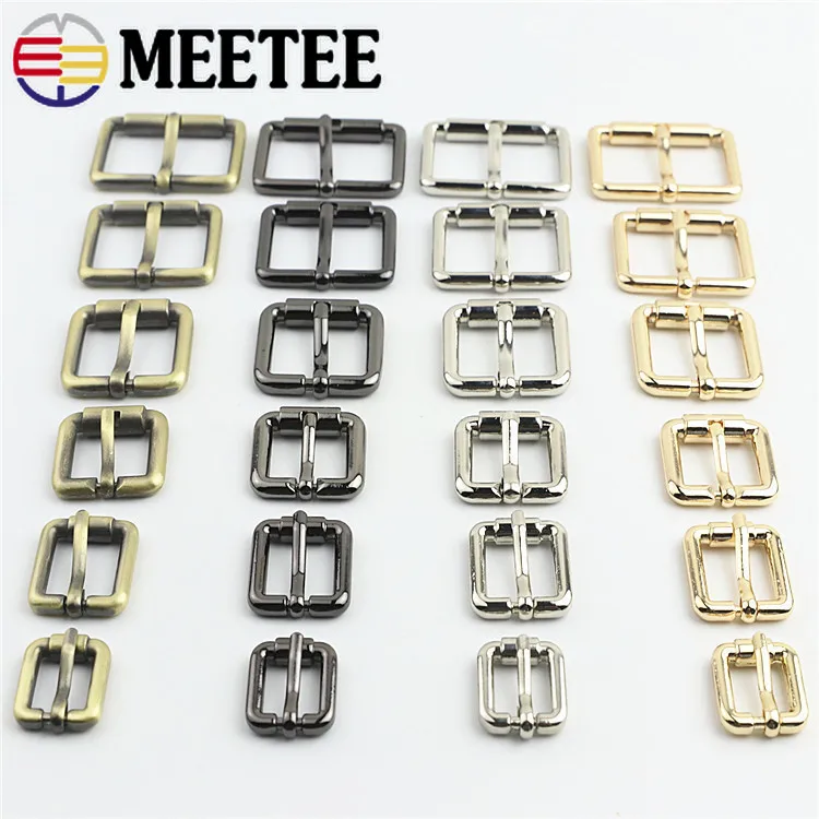 10pcs Meetee 10-38mm Metal Adjustable Buckles For Bag Strap Leather ...